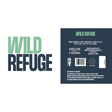 Kingston Standard Wild Refuge Geuze Style Ale – CraftShack - Buy craft ...
