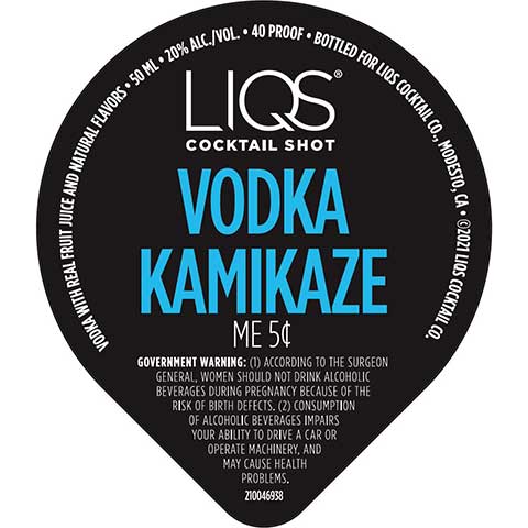 LIQS Vodka Kamikaze – Buy Liquor Online