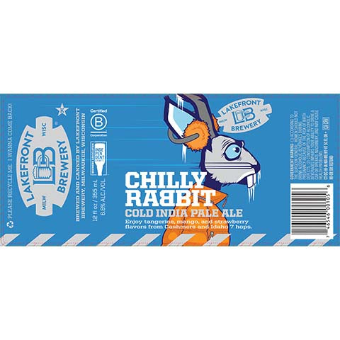 Lakefront Chilly Rabbit Cold IPA – CraftShack - Buy craft beer online.