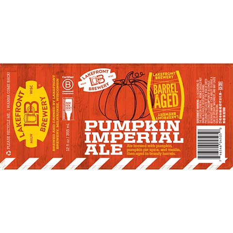 Lakefront Pumpkin Imperial Ale – CraftShack - Buy craft beer online.
