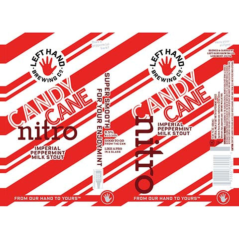 Left Hand Candy Cane Nitro Milk Stout – CraftShack - Buy craft beer online.