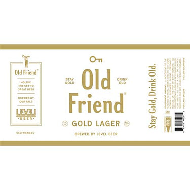 Level Beer Old Friend Gold Lager – CraftShack - Buy craft beer online.