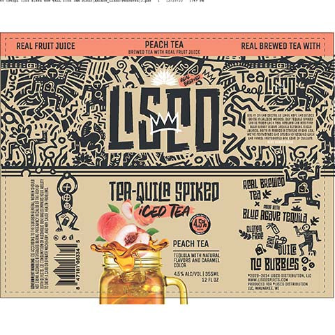 Lisco Peach Tea – CraftShack - Buy craft beer online.