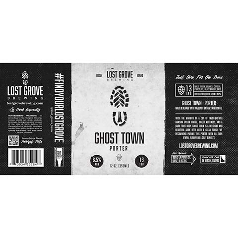 Lost Grove Ghost Town Porter – CraftShack - Buy craft beer online.