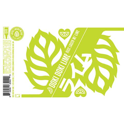 Lupulin Doki Doki Lime Rice Lager – CraftShack - Buy craft beer online.