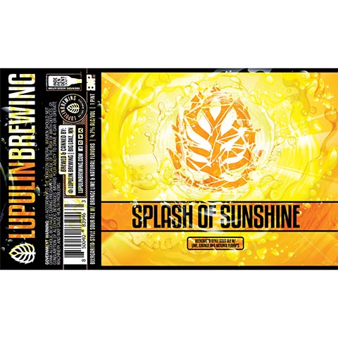 Lupulin Splash Of Sunshine Sour – CraftShack - Buy craft beer online.