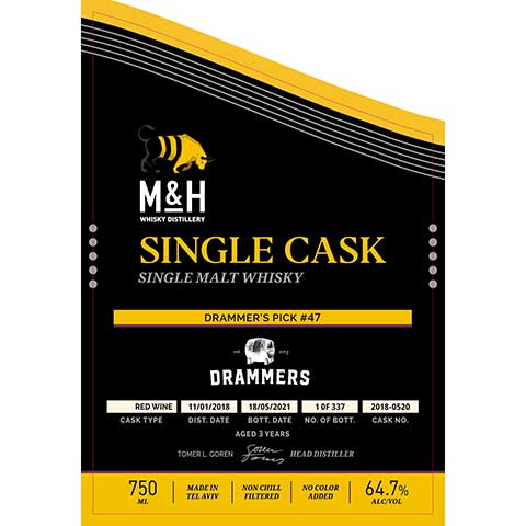 M&H Red Wine Single Cask Single Malt Whisky – Buy Liquor Online