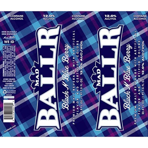 Mad Ballr Black N Blue Berry – CraftShack - Buy craft beer online.