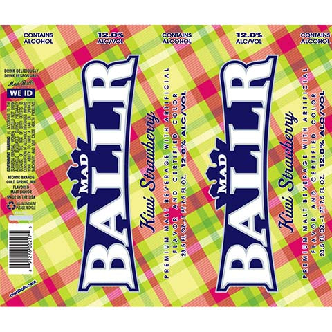 Mad Ballr Kiwi Strawberry – CraftShack - Buy craft beer online.