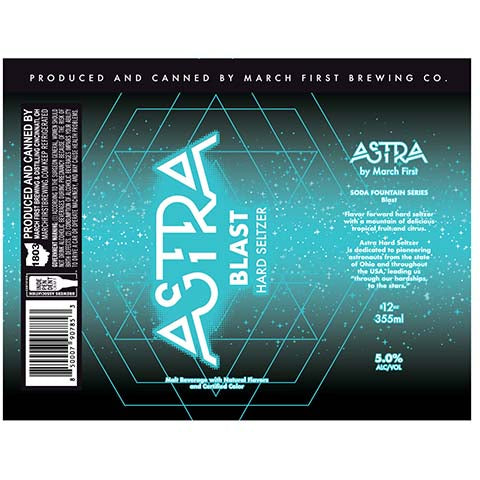 March First Astra Blast Hard Seltzer – CraftShack - Buy craft beer online.