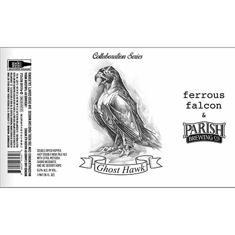 Mason Ale Works Ghost Hawk DDH Hazy DIPA – CraftShack - Buy craft beer ...