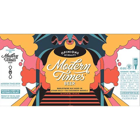 Modern Times Opinions of Reality Ethan Billy Barrel-Aged Barleywine Al ...