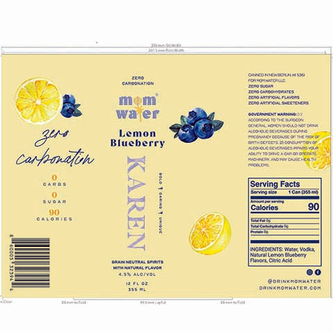Mom Water Karen Lemon Blueberry – CraftShack - Buy craft beer online.
