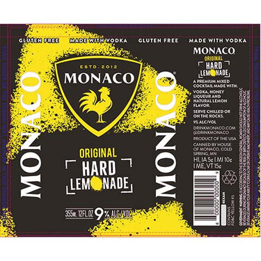 Monaco Original Hard Lemonade – CraftShack - Buy craft beer online.