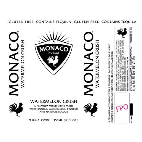 Monaco Watermelon Crush – CraftShack - Buy craft beer online.