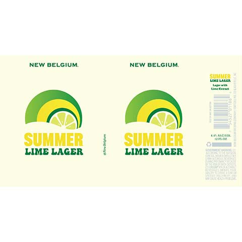 New Belgium Summer Lime Lager – CraftShack - Buy craft beer online.