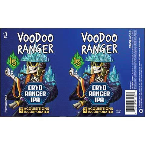 New Belgium Voodoo Ranger Cryo Ranger IPA – CraftShack - Buy craft beer ...