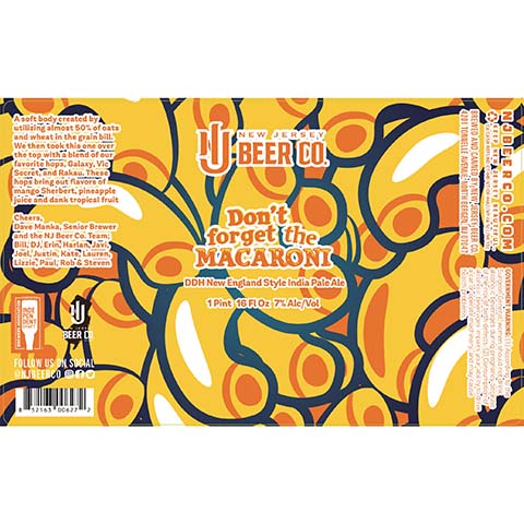New Jersey Don't Forget the Macaroni IPA – CraftShack - Buy craft beer ...