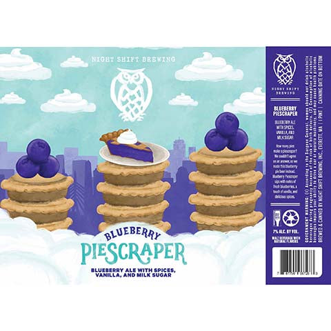 Night Shift Blueberry Piescraper Ale – CraftShack - Buy craft beer online.