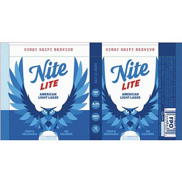 Night Shift Nite Lite American Lager – CraftShack - Buy craft beer online.