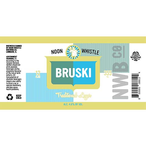 Noon Whistle Bruski Traditional Lager – CraftShack - Buy craft beer online.