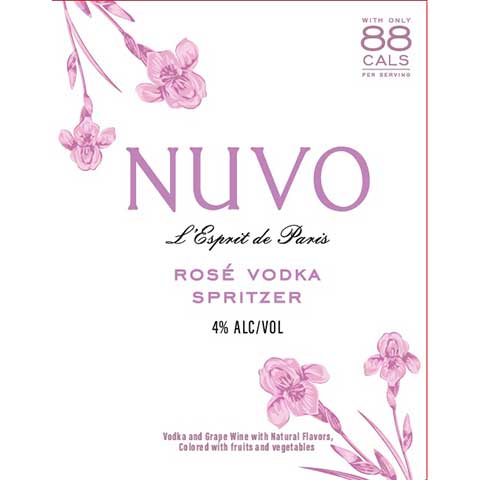 Nuvo Vodka Logo Nuvo Vodka Rose Spritz Aluminum Bottle Bobs Discount