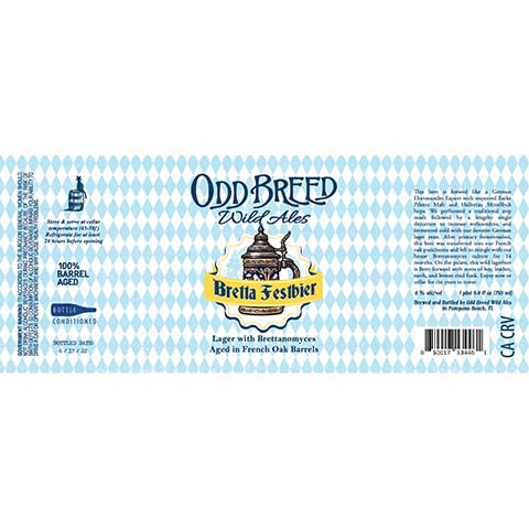 Odd Breed Bretta Festbier Lager – CraftShack - Buy craft beer online.