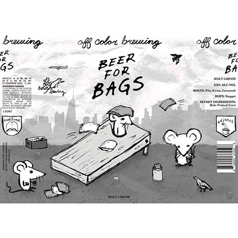 Off Color Beer For Bags Malt Liquor – CraftShack - Buy craft beer online.