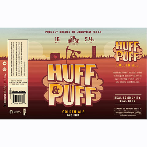 Oil Horse Huff & Puff Golden Ale – CraftShack - Buy craft beer online.