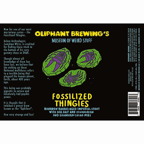 Oliphant Museum of Weird Stuff Fossilized Thingies Imperial Stout ...