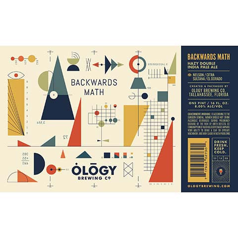 Ology Backwards Math Hazy Double IPA – CraftShack - Buy craft beer online.