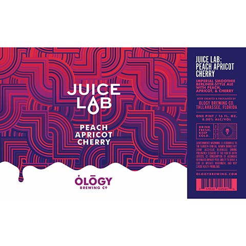 Ology Juice Lab: Peach Apricot Cherry Berliner-Style Ale – CraftShack ...