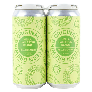 Original Pattern Hella Hallertau Blanc Helles Lager – CraftShack - Buy ...