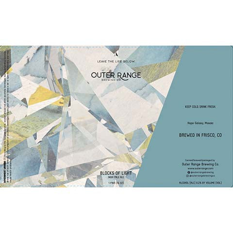 Outer Range Blocks Of Light IPA – CraftShack - Buy craft beer online.