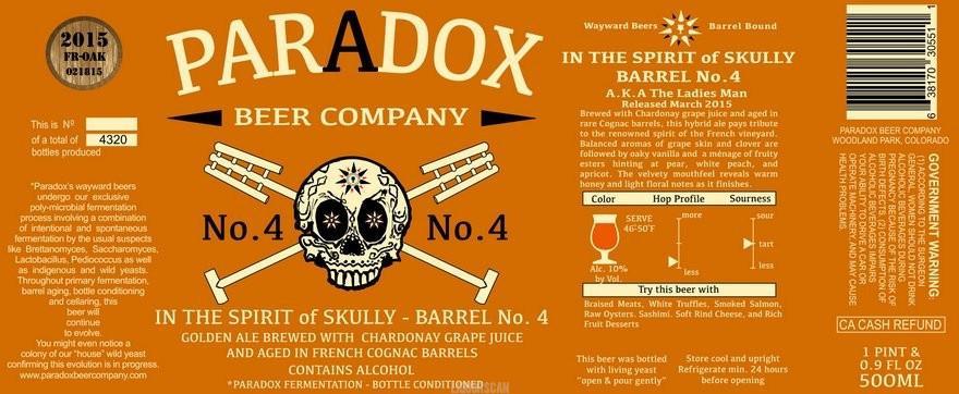 Paradox In the Spirit of Skully Barrel No. 4 – CraftShack - Buy craft ...