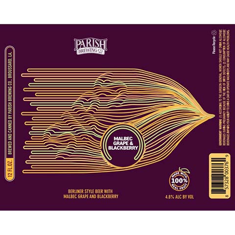 Parish Malbec Grape & Blackberry – CraftShack - Buy craft beer online.