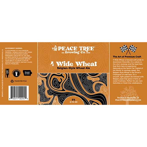 Peace Tree 4 Wide Wheat Belgian Wheat Ale – CraftShack - Buy craft beer ...