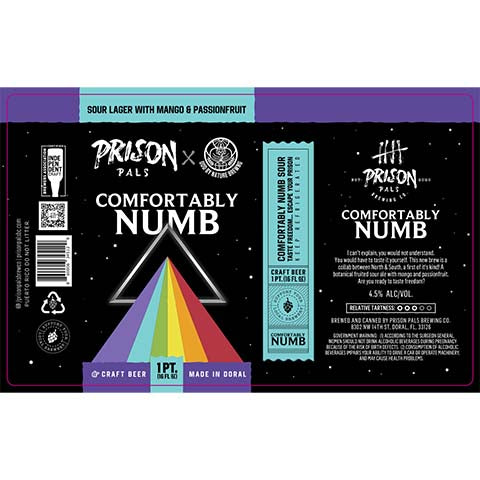 Prison Pals Comfortably Numb Sour Lager – CraftShack - Buy craft beer ...