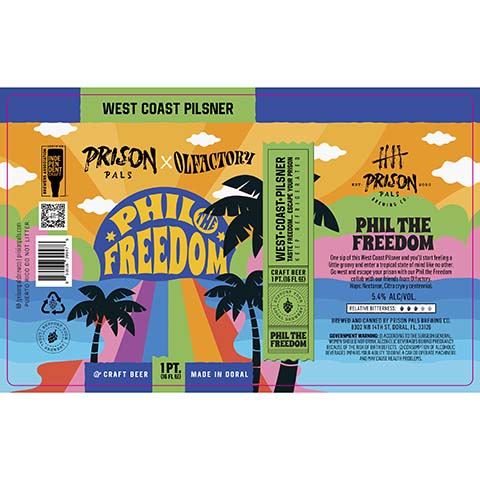 Prison Pals/Olfactory Phil The Freedom Pilsner – CraftShack - Buy craft ...
