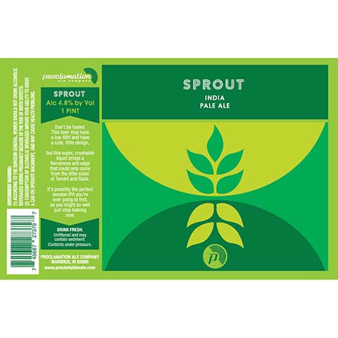 Proclamation Sprout IPA – CraftShack - Buy craft beer online.