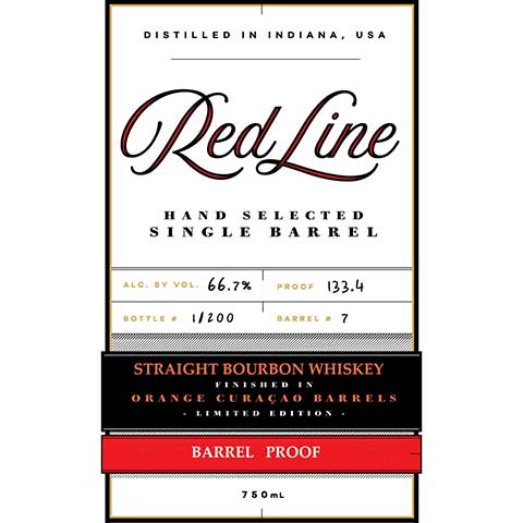 Red Line Barrel Proof Straight Bourbon Whiskey – Buy Liquor Online
