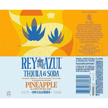 Rey Azul Tequila & Soda Pineapple – CraftShack - Buy craft beer online.