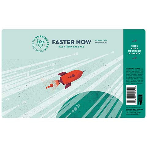 Roaring Table Faster Now Hazy IPA – CraftShack - Buy craft beer online.