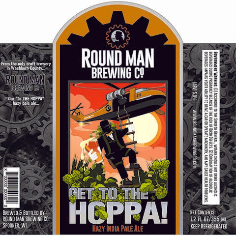 Round Man Get To The Hoppa Hazy IPA – CraftShack - Buy craft beer online.