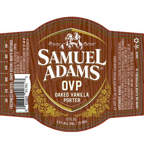Samuel Adams Oaked Vanilla Porter – CraftShack - Buy craft beer online.