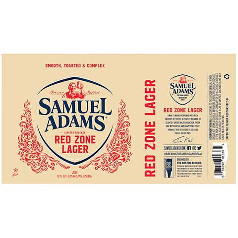 Samuel Adams Red Zone Lager – CraftShack - Buy craft beer online.