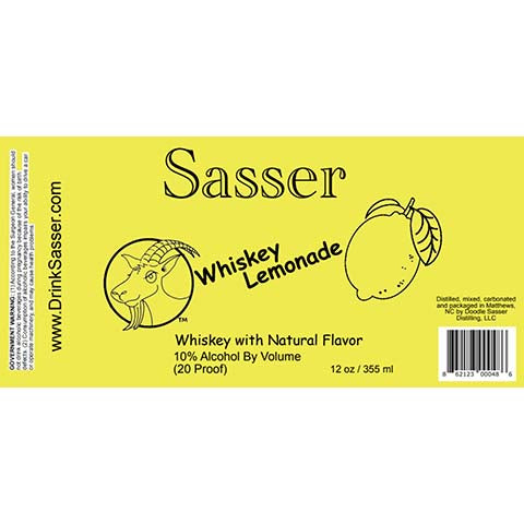 Sasser Whiskey Lemonade – CraftShack - Buy craft beer online.