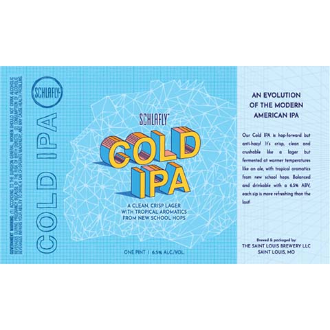 Schlafly Cold IPA – CraftShack - Buy craft beer online.