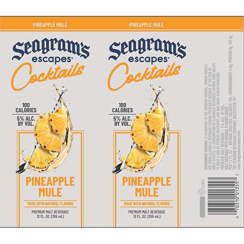 Seagram’s Cocktails Pineapple Mule – CraftShack - Buy craft beer online.
