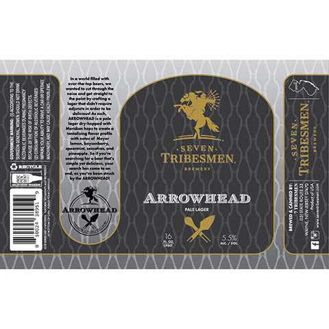 Seven Tribesmen Arrowhead Pale Lager – CraftShack - Buy craft beer online.